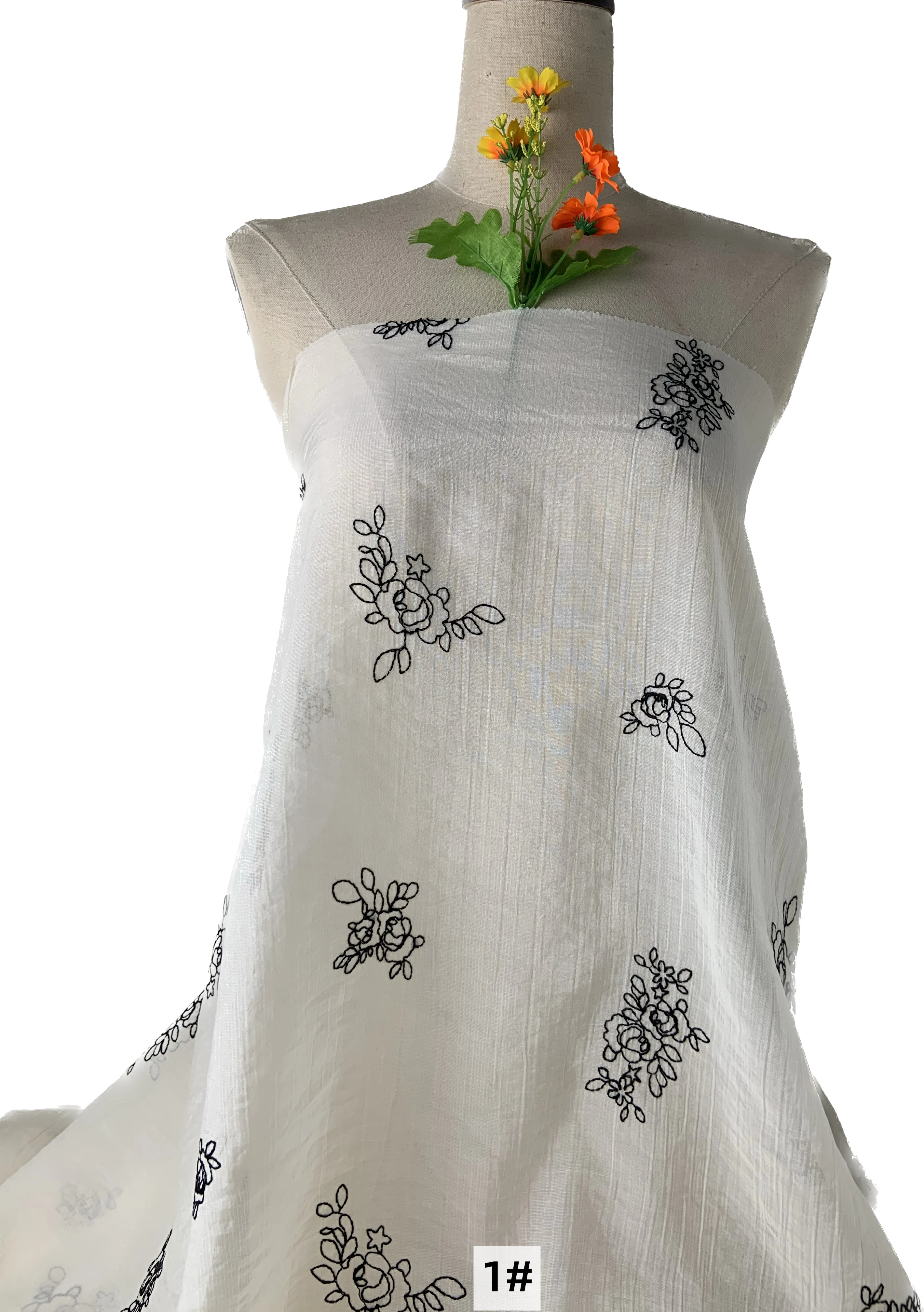 New Tian Si Si Ma Embroidered Jacquard Fabric New Chinese Hanfu Chinese ...