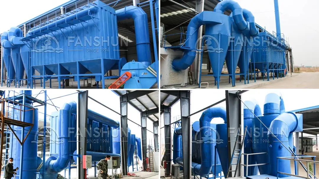 Industrial Bag Filter Dedusting Flue Gas Collector Industrial Dedusting ...