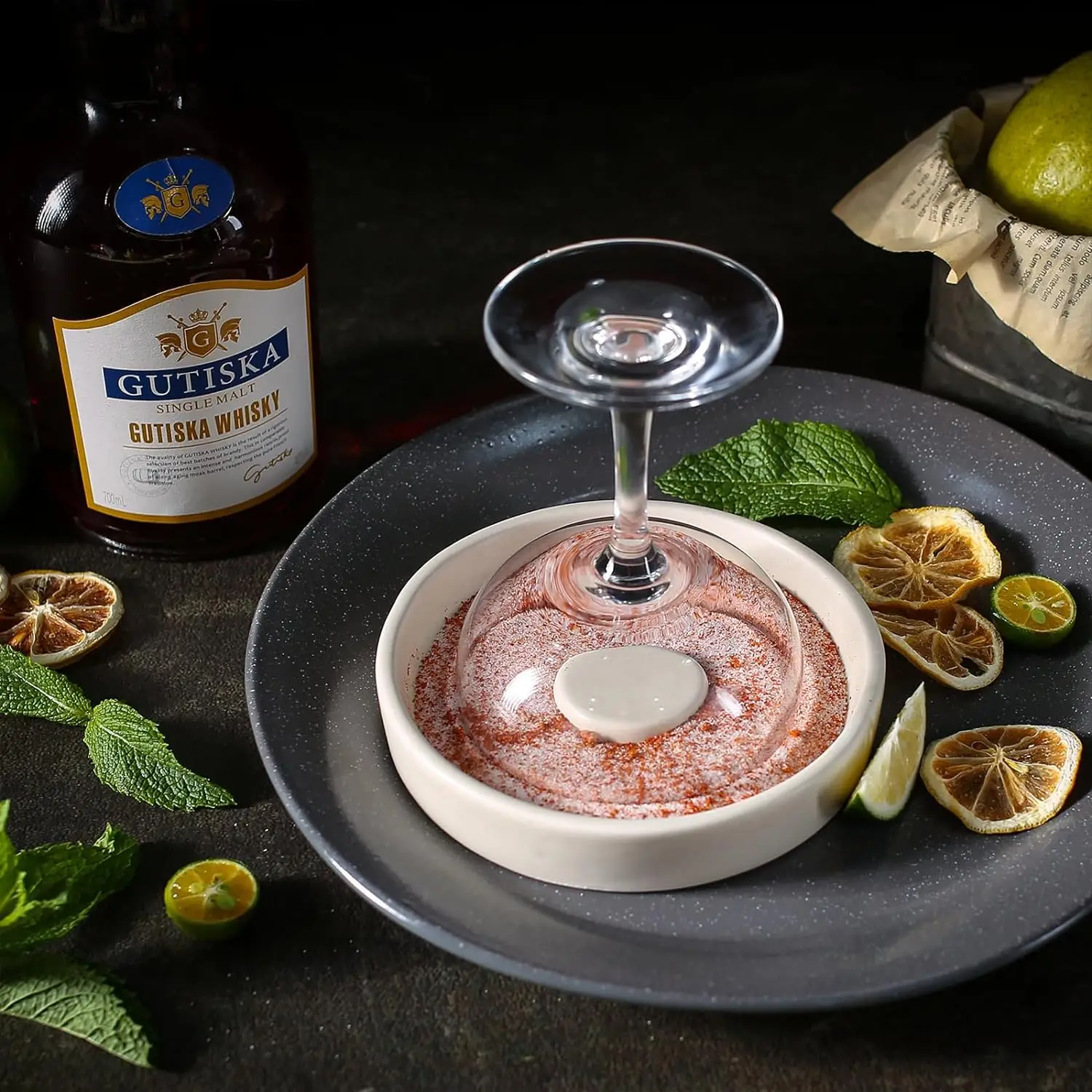 Ceramic Margarita Salt Rimmer with Lid Home Bar Accessories for ...