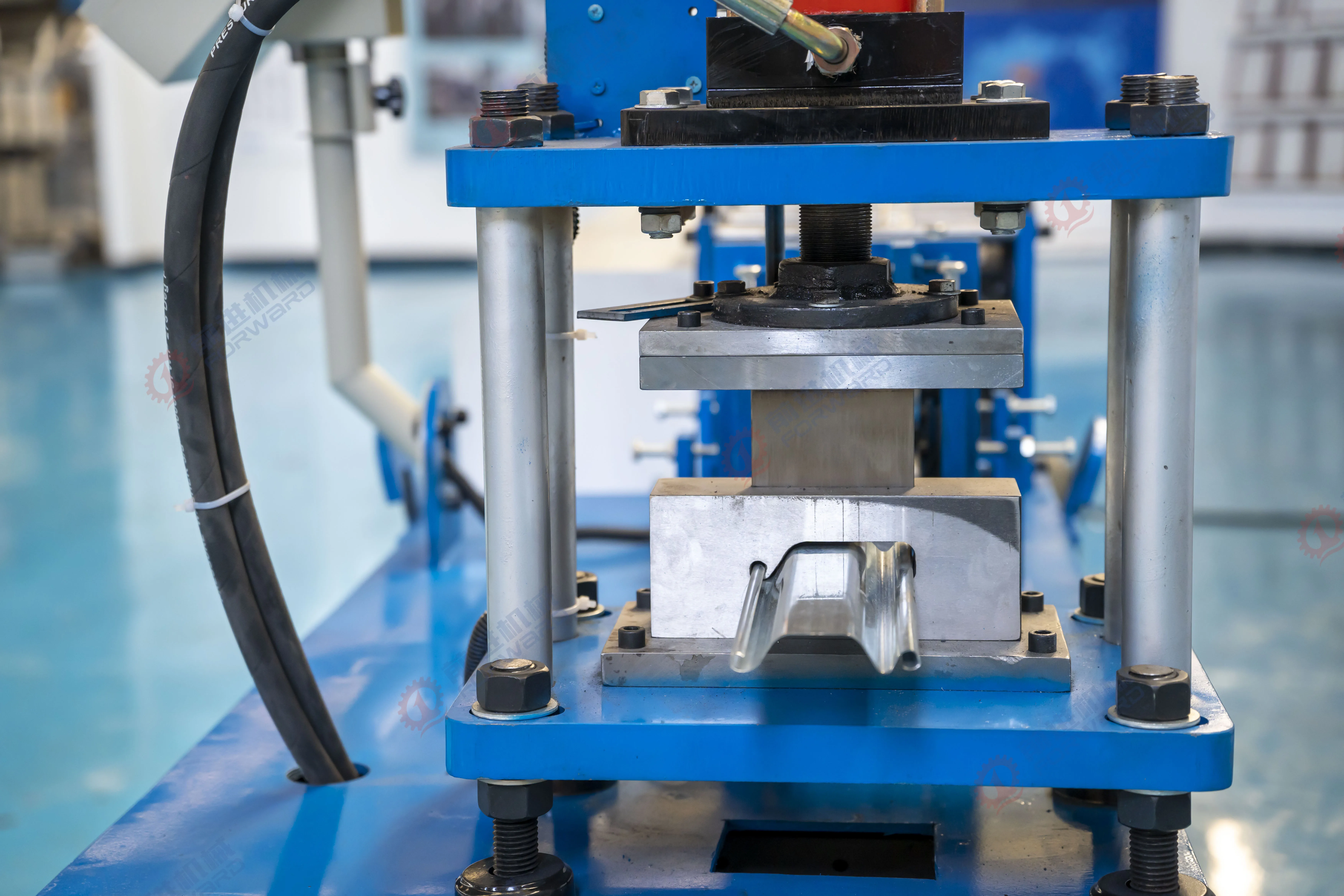 Forward Perforated Roller Shutter Door Slat Forming Machine Rolling Shutter Strip Making Machine ...