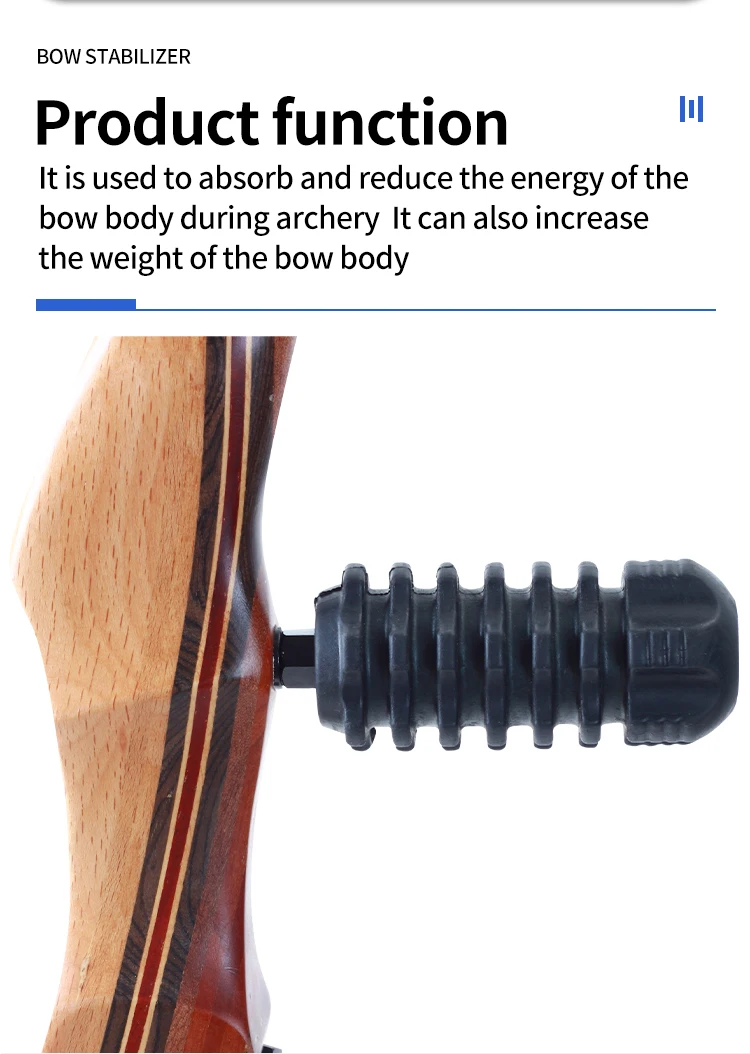 Bow Stabilizer Black Vibration Suppressor Damper Archery Accessories ...