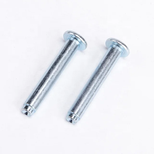 Diameter 8mm Solid Rivets Brass Stainless Steel Flat Head Round Slotted ...