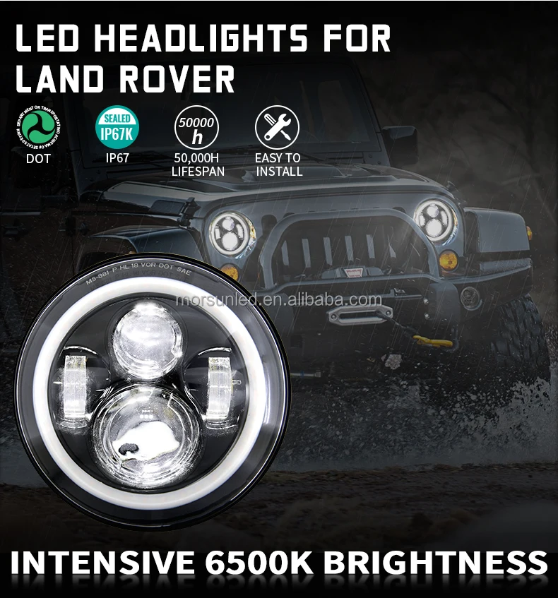 Upgrade Your Hummer H2 with 7'' LED Headlights - 45W Brightness
