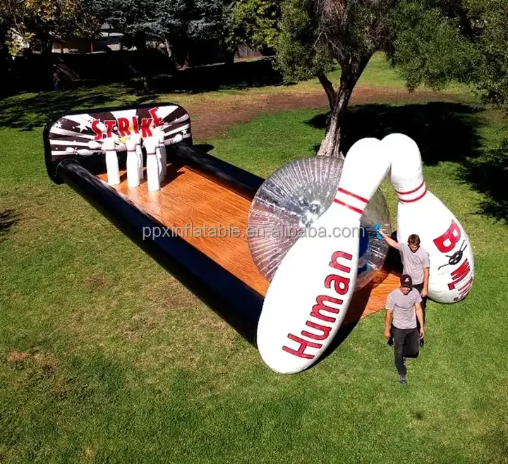 Interactive Ten Pin Bowling - the Latest Human Zorb Sport