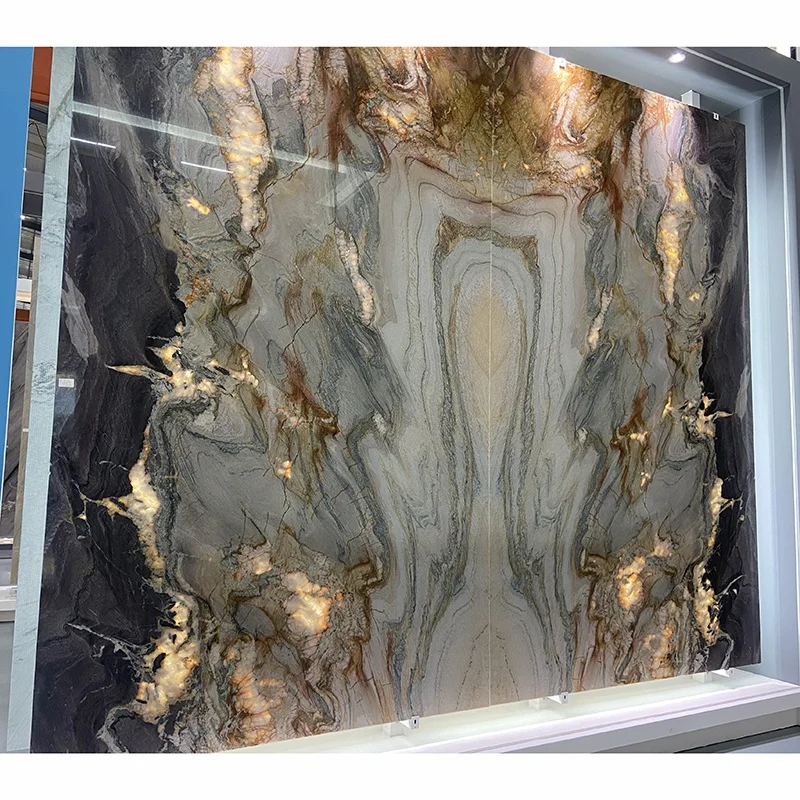 Luxury Brazilian Translucent Quartzite Stone Wall Veneer Large Szie ...