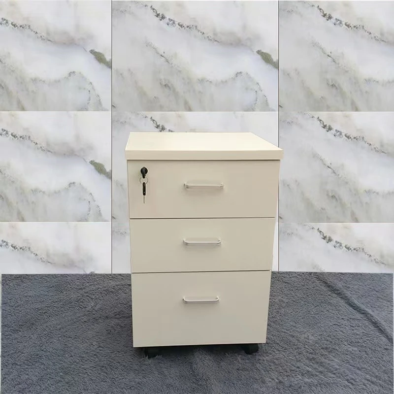 Office Counter Design with Side Storage - Lockable Cabinet