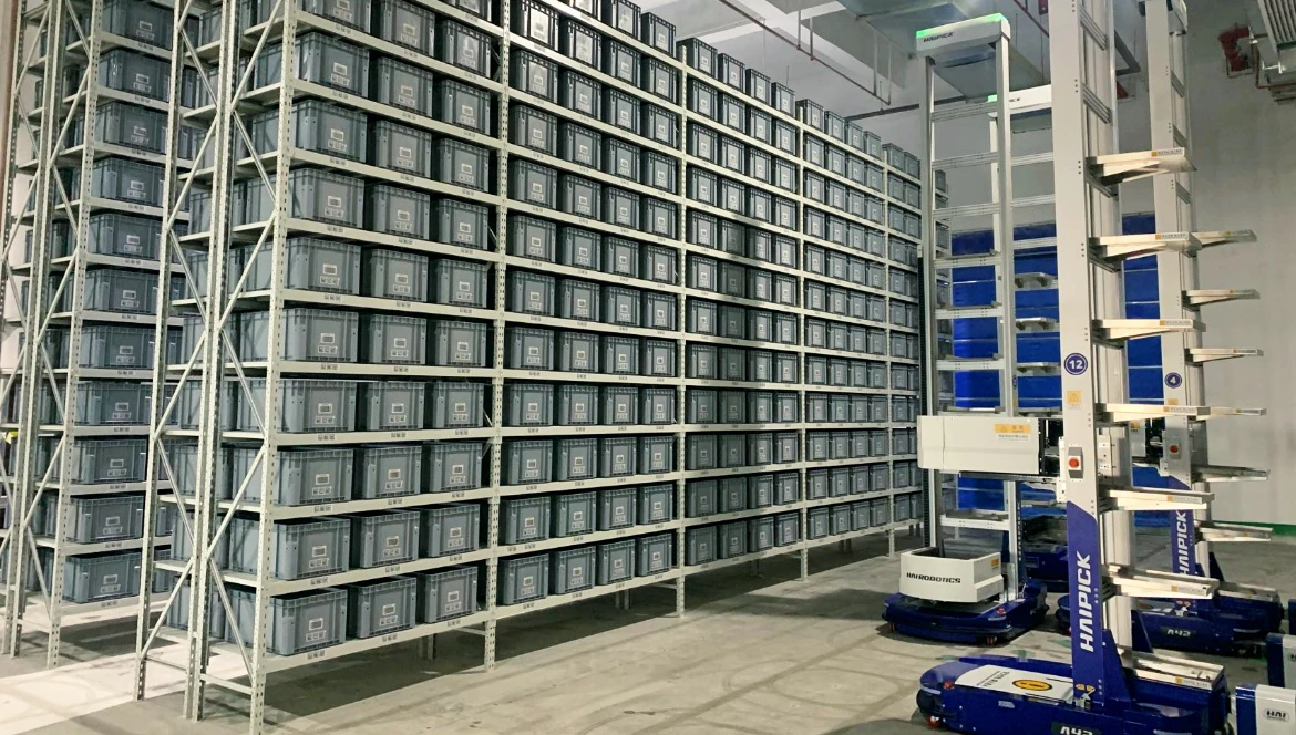 Heavy Duty Plastic Industrial Vertical Storage Box with Hinged Lid ...