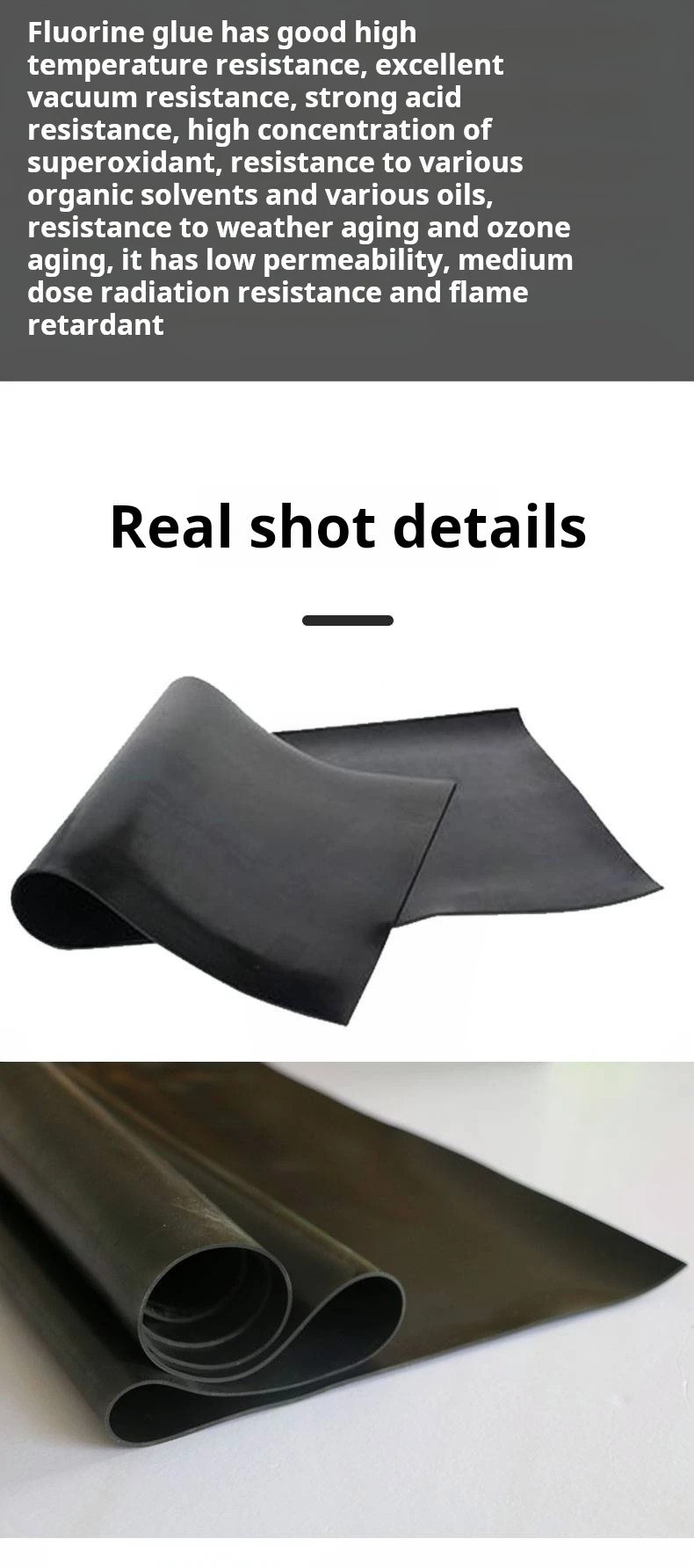 Custom Color Fkm Rubber Sheet Fluorine Fkm Rubber Sheet - Buy 0.4mm Fkm ...