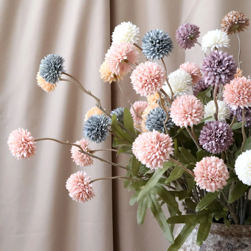 5 Heads Kiku Flower Home Decors Floral Arrangement Wedding Props ...