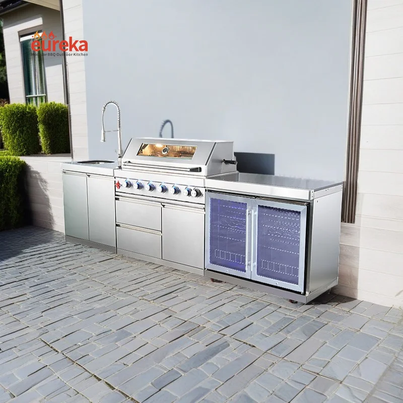 Ready To Assemble Bbq Cabinets Units Kitchen Storage Sink Outdoor ...