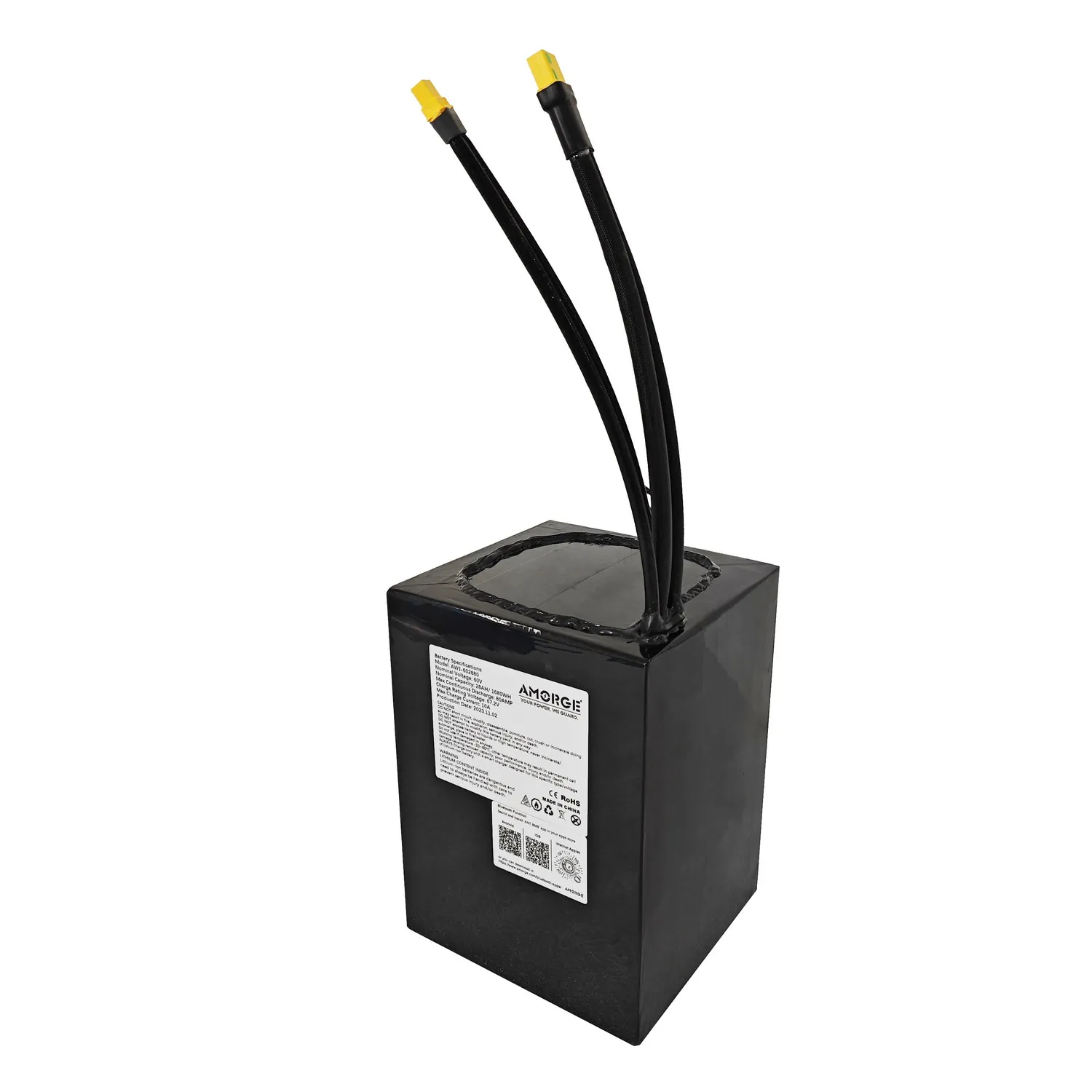 Amorge 60v 28ah 80amp Lithium Battery Pack With Ant Bluetooth Bms - Buy ...