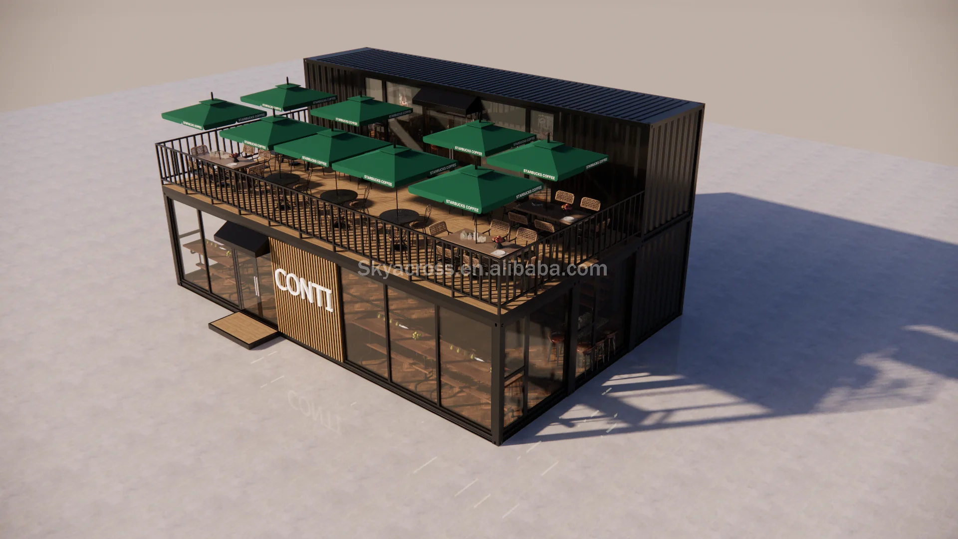 Modular Shipping Container Restaurant - 40ft Container