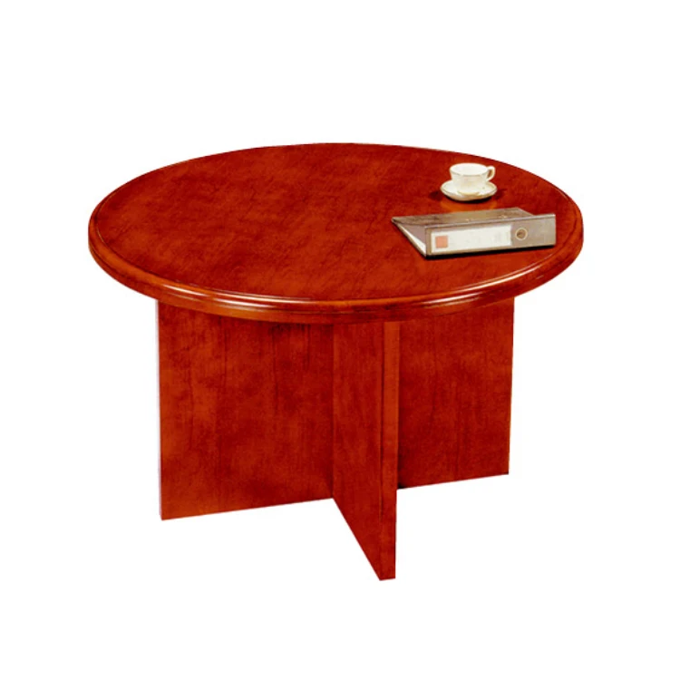 Mdf Veneer Small Meeting Table Conference Round Negotiation Table For ...