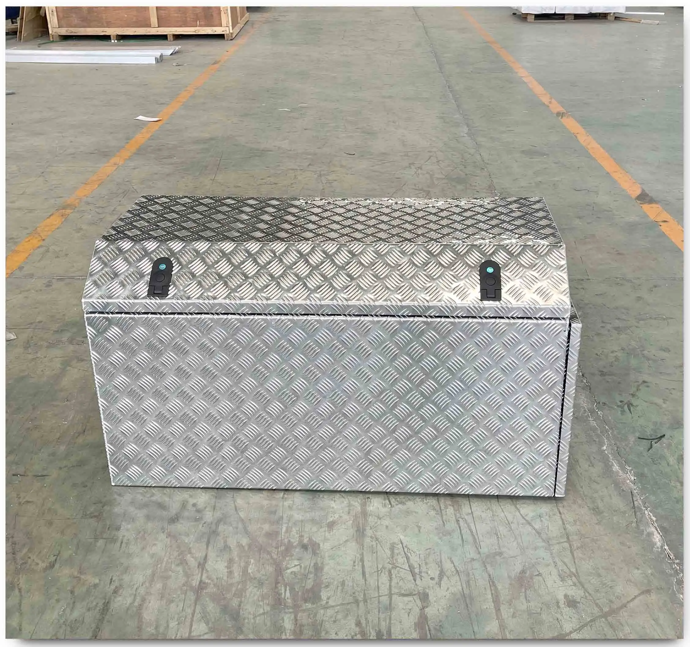 Heavy Duty Drawers Tool Box Aluminum Checker Plate Sliding Side Drawer ...