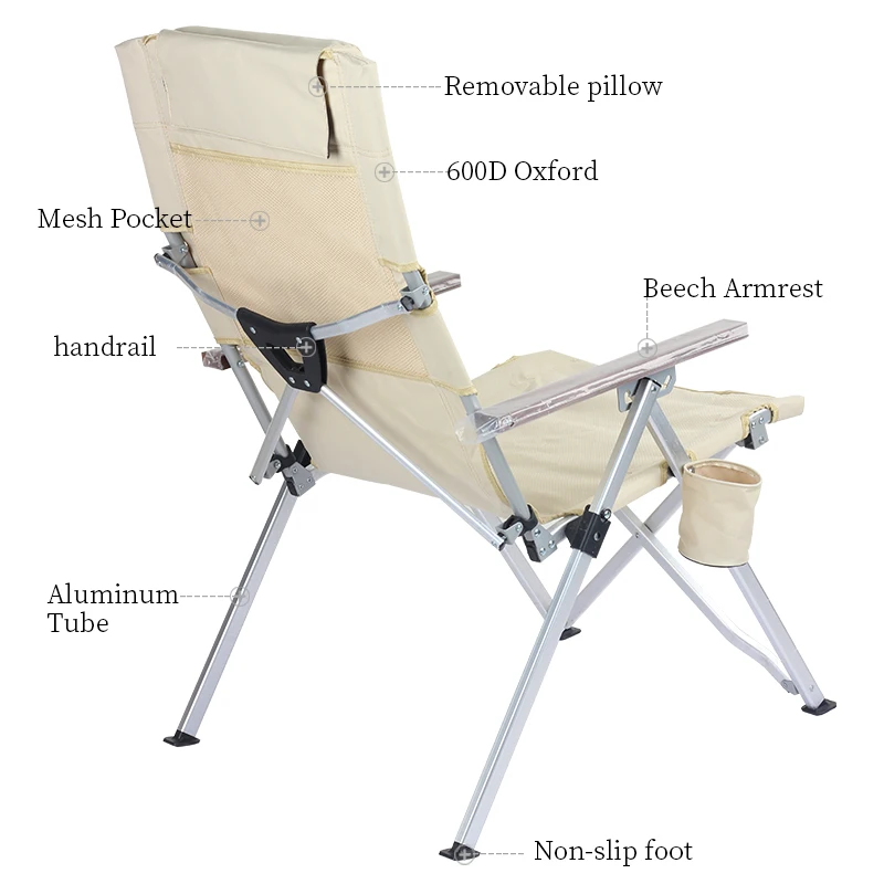 Outdoor Garden Picnic - Lightweight Compact Folding Chair