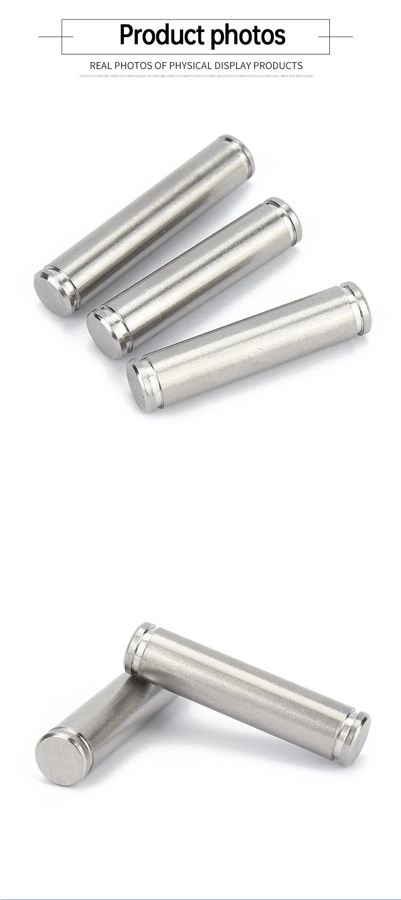 SUS303 Grooved Pin Shaft Double Head Stainless Steel Clevis Pins ...