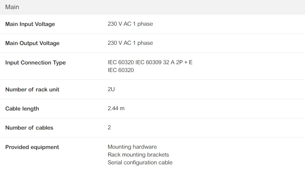 APC ATS AP4424A - Reliable 2U Automatic Transfer Switch