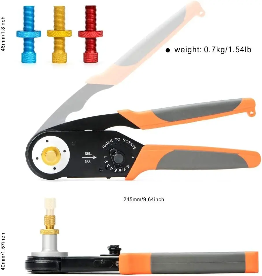 IWSS HD-0812D Indent Crimp Tool - Heavy Duty & Precision