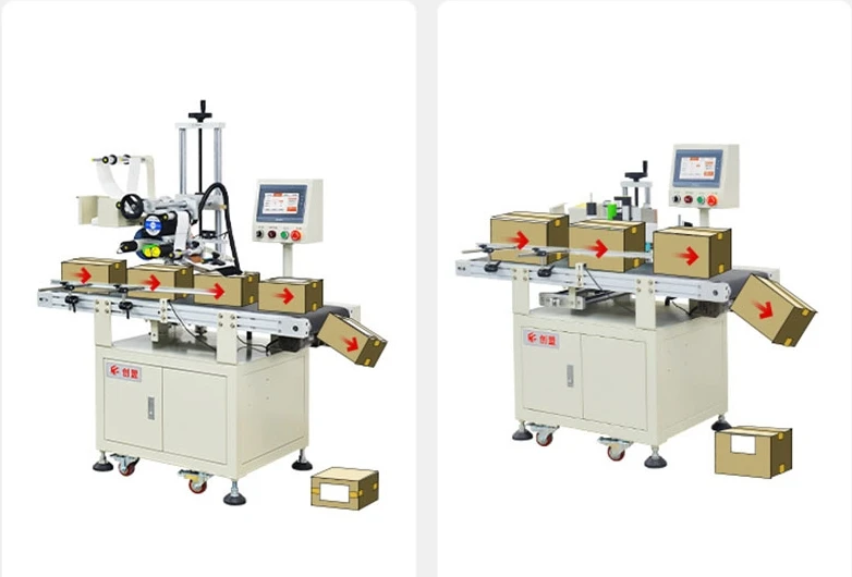 Full Auto Carton Box Auto Labeling Parcel Machine Express Bill Labeling ...