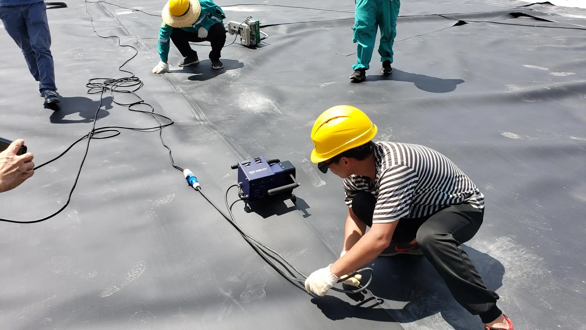 Geotechnical Material Double Track Automatic Welding Machine