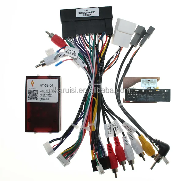 Car Android Dvd Navigation Adapter 16-pin Hyundai 12 Ix45 Low/mid Cable ...