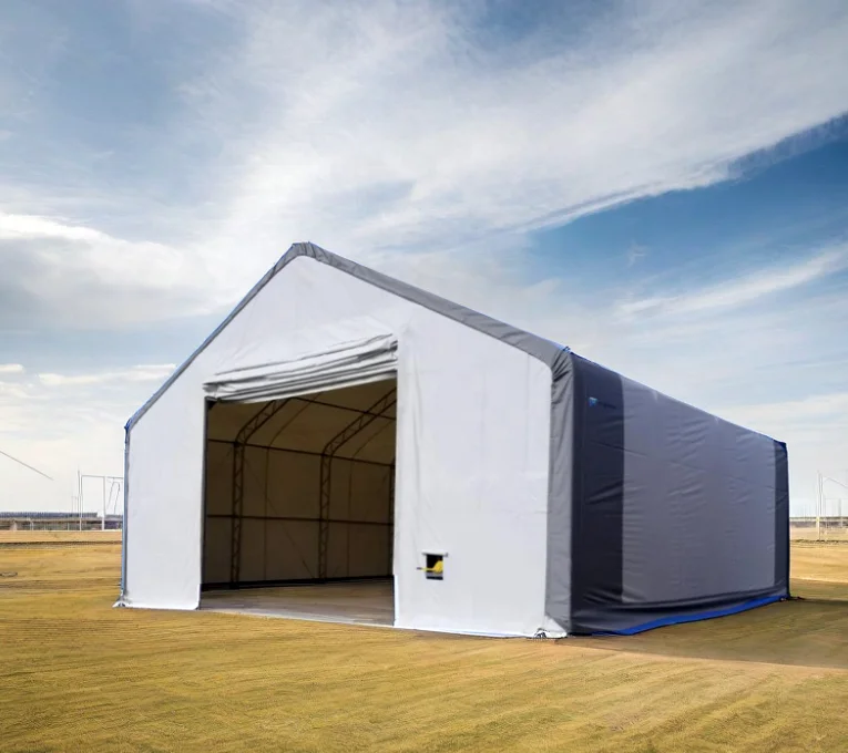 Portable Steel Double Truss Fabric Warehouse Tent,Prefabricated Storage ...