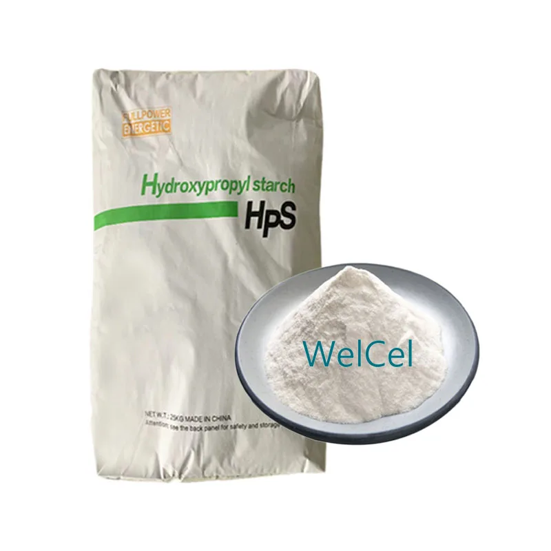 Welcel Mortar Additive Hydroxypropyl Starch Ether Hps For Cement And Gypsum Based Wall Putty Or ...
