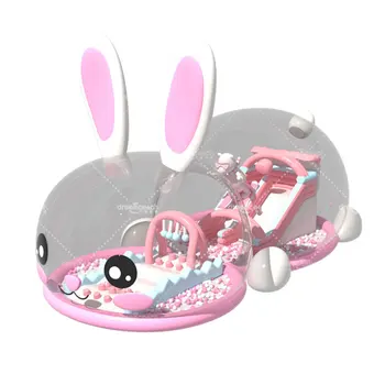 Pink Bubble Inflatable House With Millions Of Ocean Ball Pools,Kids ...