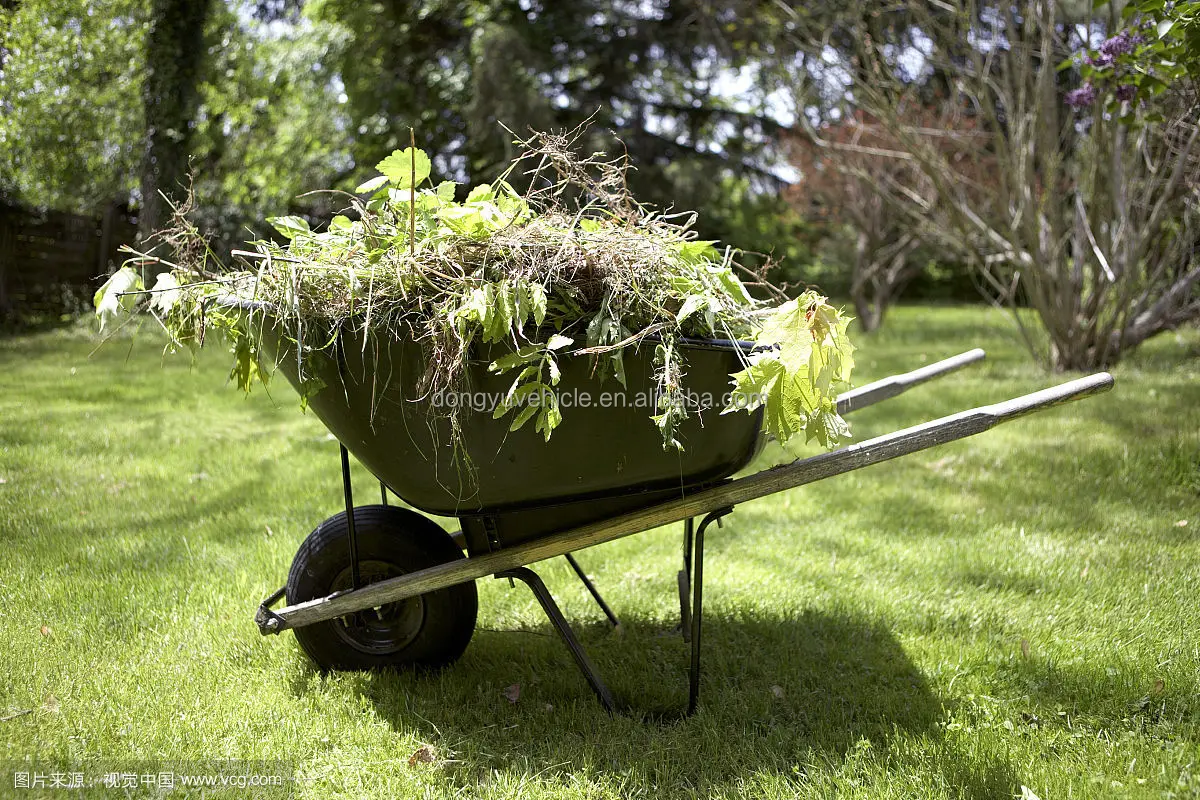 Heavy Duty 110L Max Load 200KG Galvanized Tray Wheelbarrow Metal Wheelbarrow for Construction ...