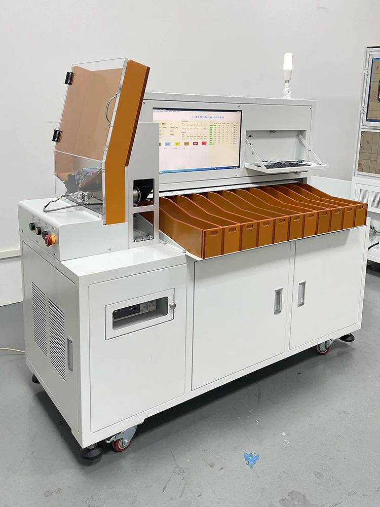 12 Channel Automatic Cylindrical Cell Sorting Machine 18650 Lithium ...