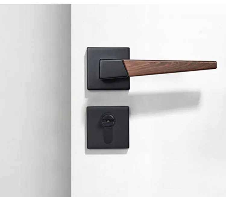 Zinc Alloy European Hotel Bedroom Room Square Pull Bar Handle Wood ...