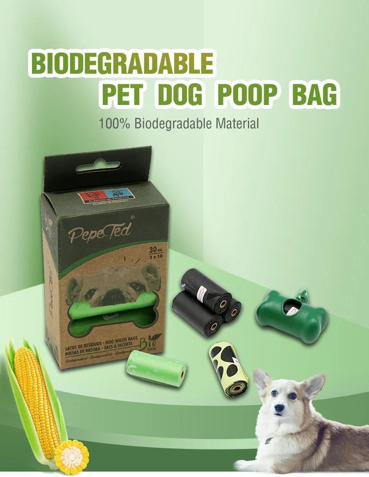 Biodegradable Compostable Dog Poop Bags - Eco-friendly