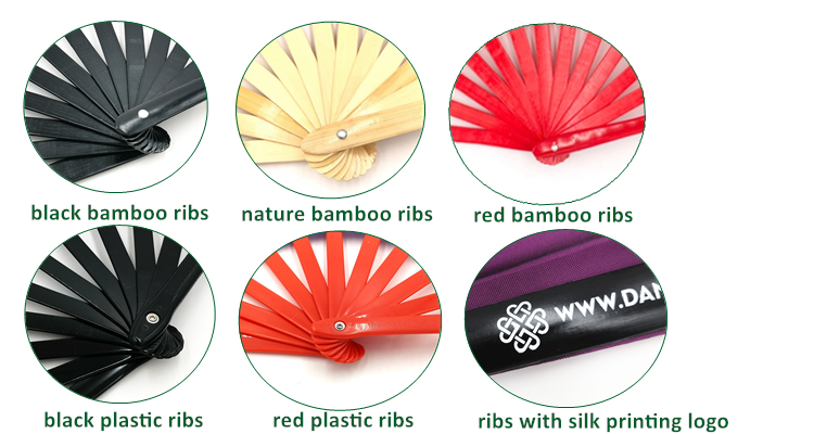 Bsbh 33inches Custom Big Handheld Fan Large Rave Bamboo Foldable Hand ...