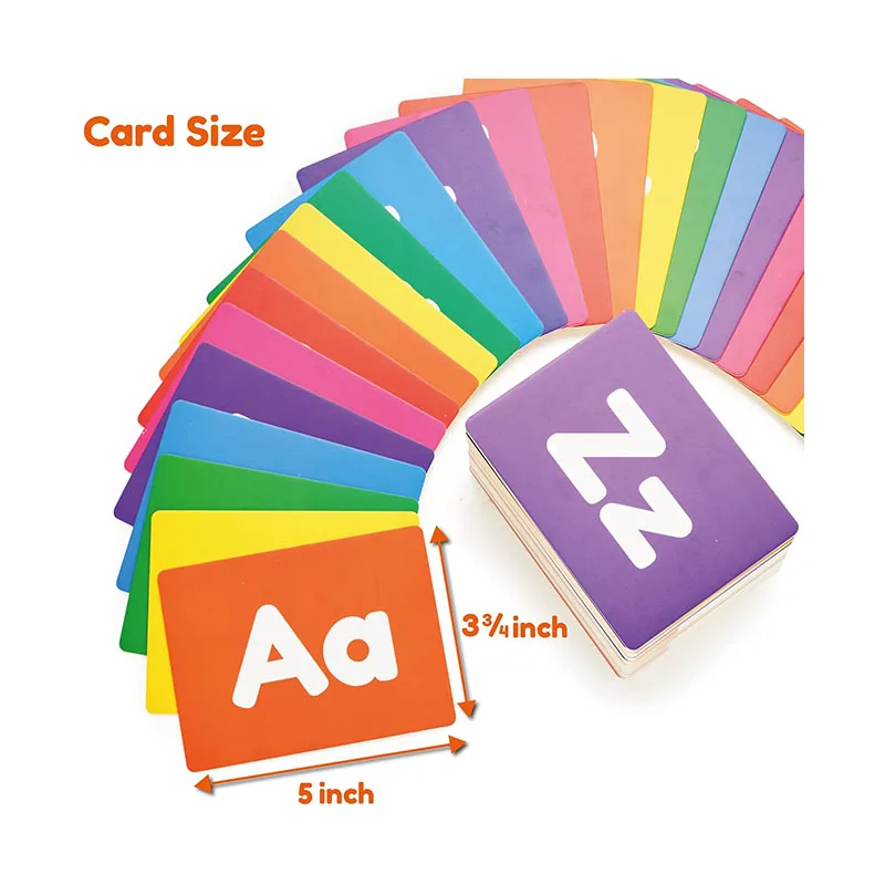 Custom Alphabet ABC Flash Cards for Toddlers - Uppercase & Lowercase