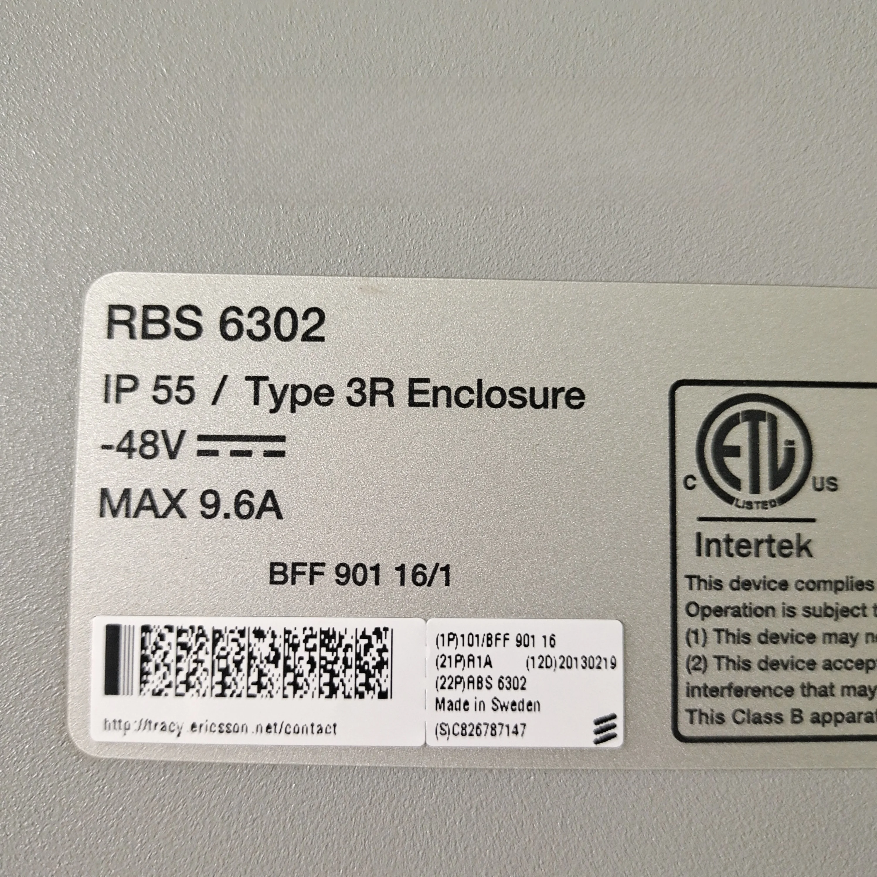 爱立信rbs 6302 Bff 901 16/1 Odw 30 01 Kdu 127 176/1设备 (ac Ext Ant) - Buy ...