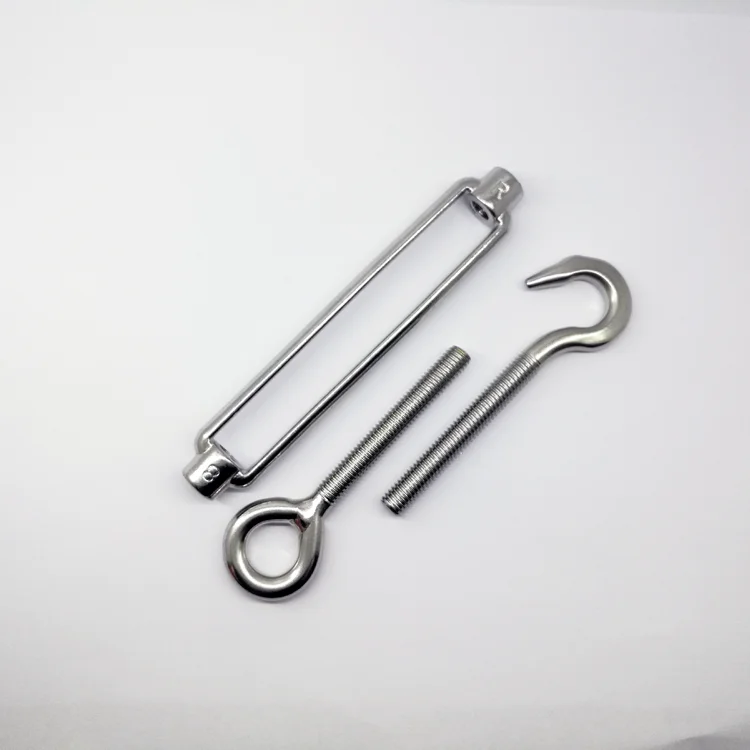 Stainless Steel Wire Rope Turnbuckle Rope Tensioner Hook Eye Tensioner ...