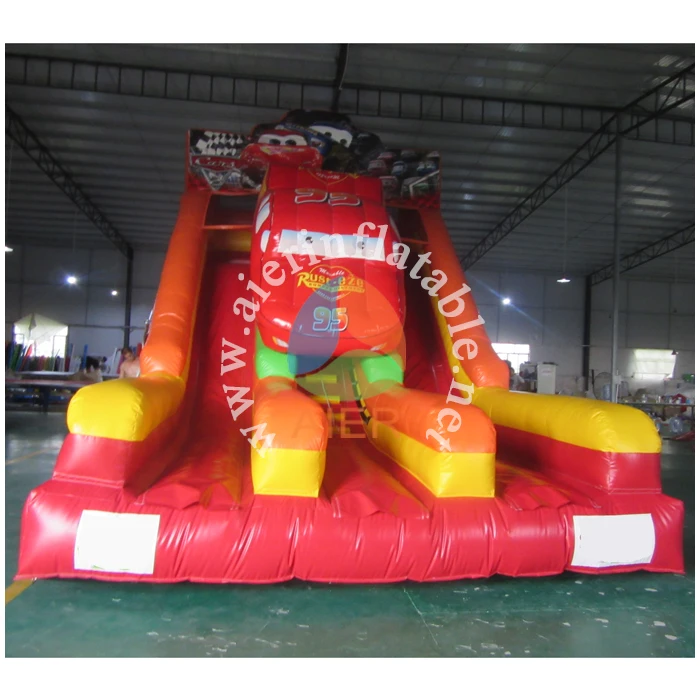 Racing Theme Bouncy Jumping Castle Car Inflatable Dry Slide High ...