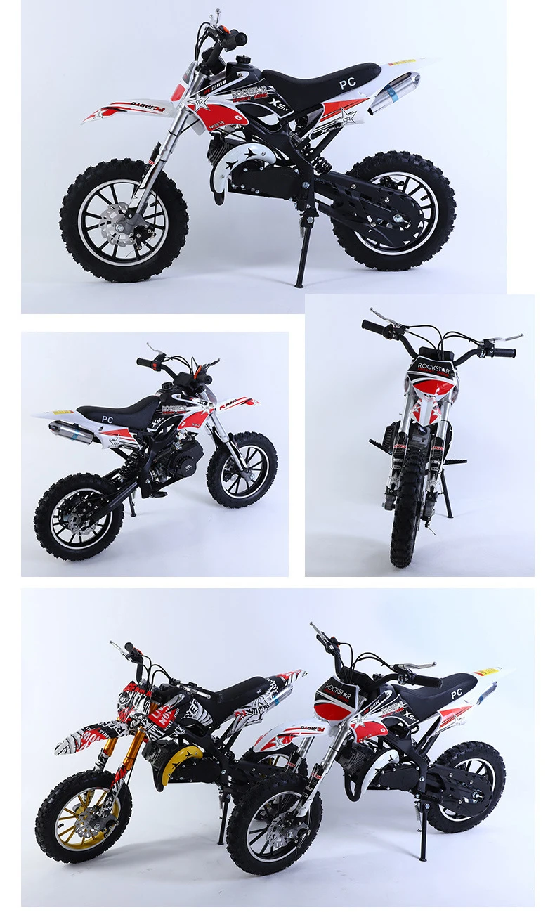 Roywell 50cc 2 Stroke Mini Pocket Bike Dirt Bike Kids Bike Petrol 49cc ...