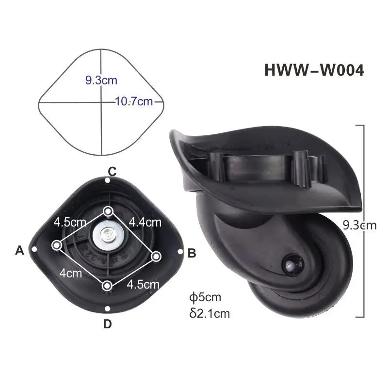 Universal Detachable 360 Double Spinner Bag Wheel Replacement for ...
