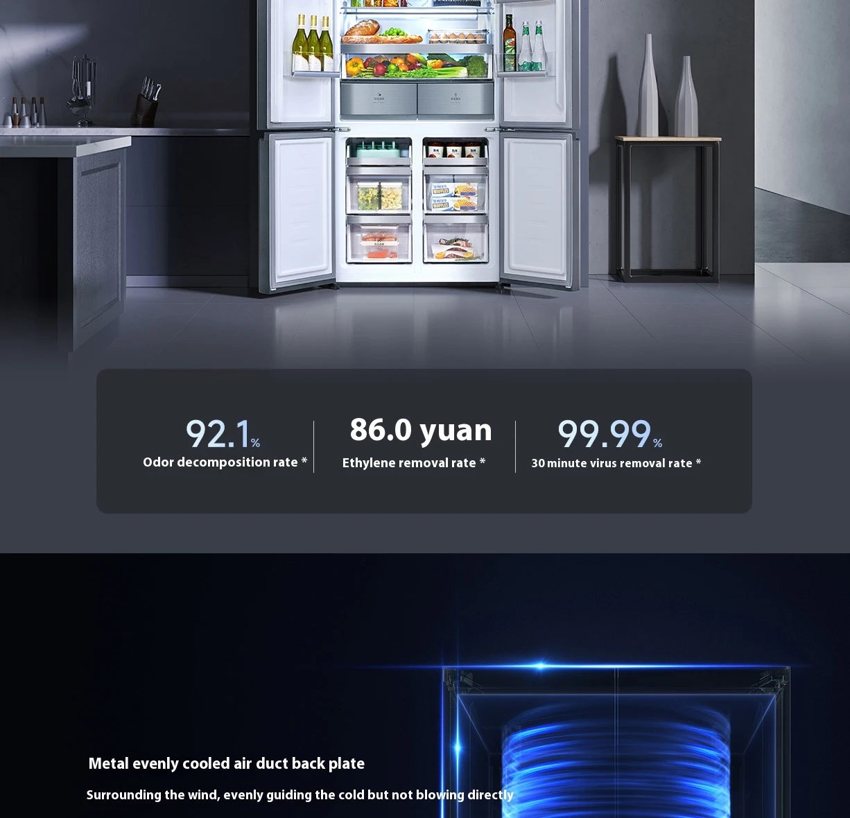 Xiaomi Mijia Refrigerator 550l Cross Four Door Exclusive Edition Black Smart Refrigerator Runs ...