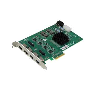 4 Ports Usb Card Pci Express 2.0 X4 With 4 Renesas Usb3.0 Controller ...