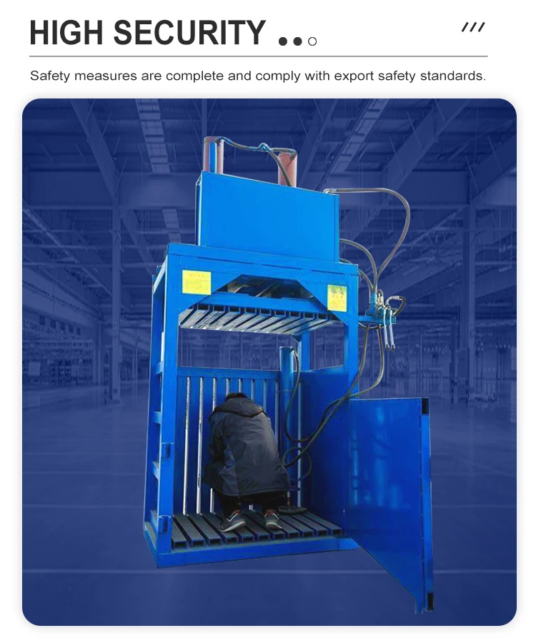 Industrial Vertical Compression Plastic Baler Carton Compress Bale ...