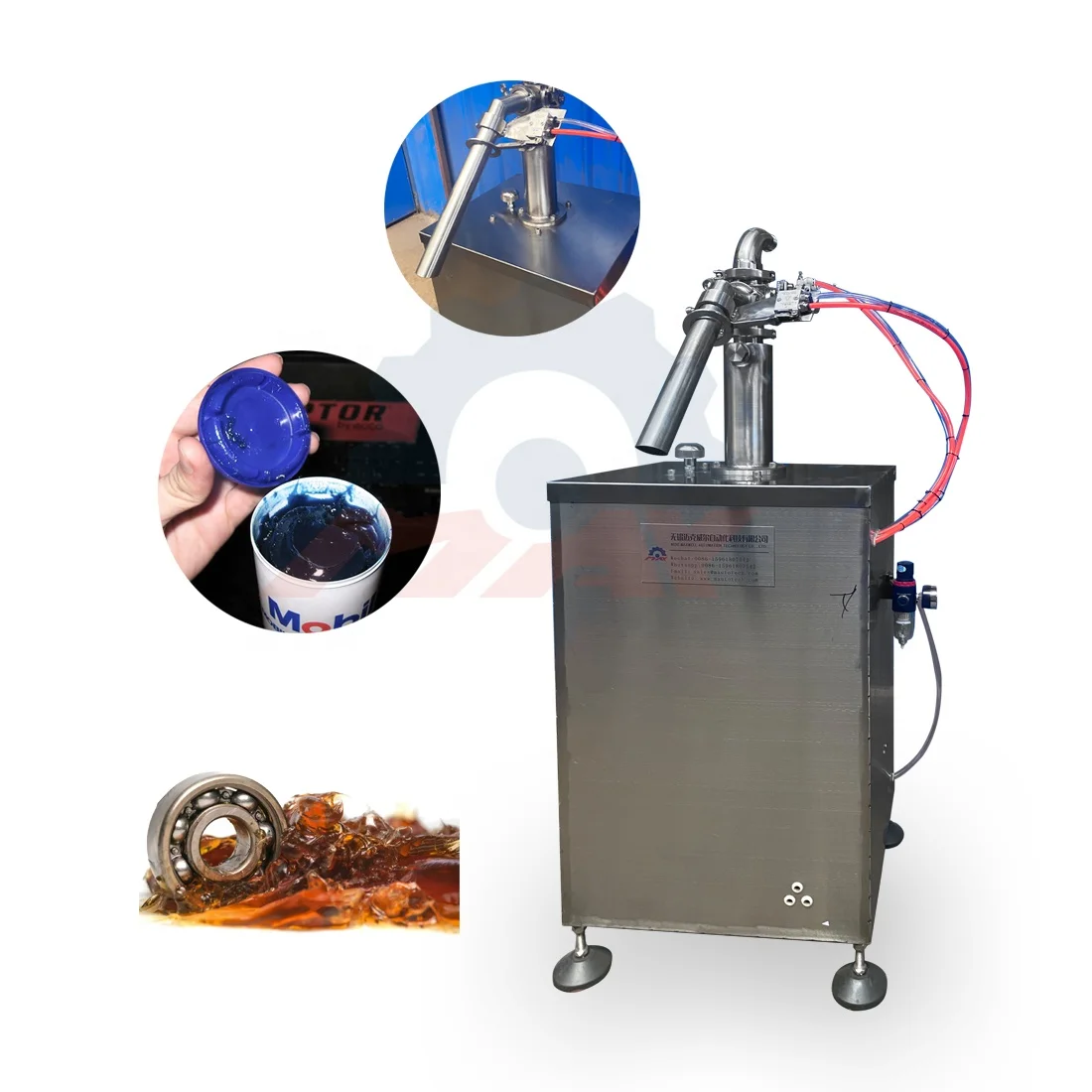 High Viscosity Manual Grease Tube Filling Machine Semi Automatic ...