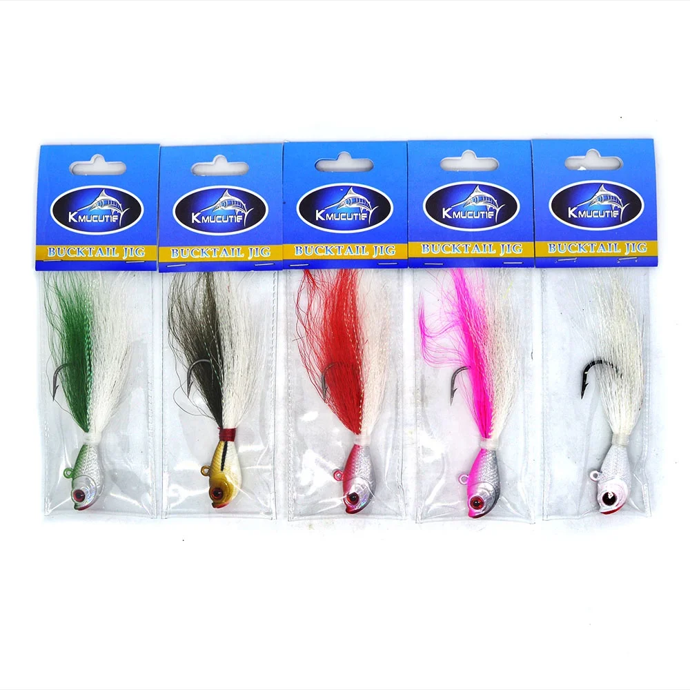 1/8 Oz - 6 Oz Bucktail Jigs - Versatile Lures for Bass, Striper, and ...