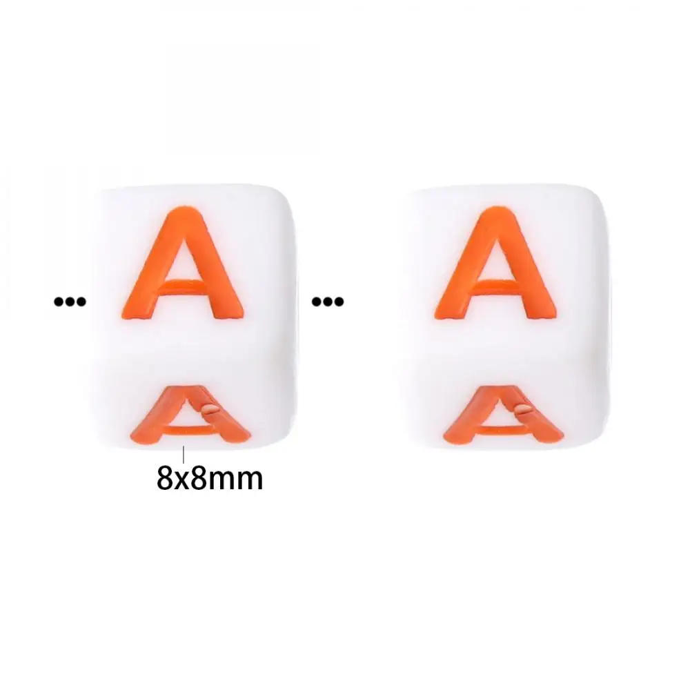Wholesale Diy Square Acrylic Enamel Alphabet Letter Jewelry Beads ...