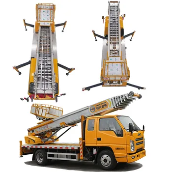 Everstar Ladder Lift Truck Hydraulic Boom Lift Aerial Manlift Work ...