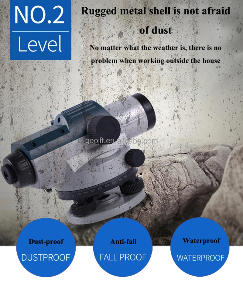 Geo-land Professional Manufacturer Survey Leveling Staff 32x Automatic ...