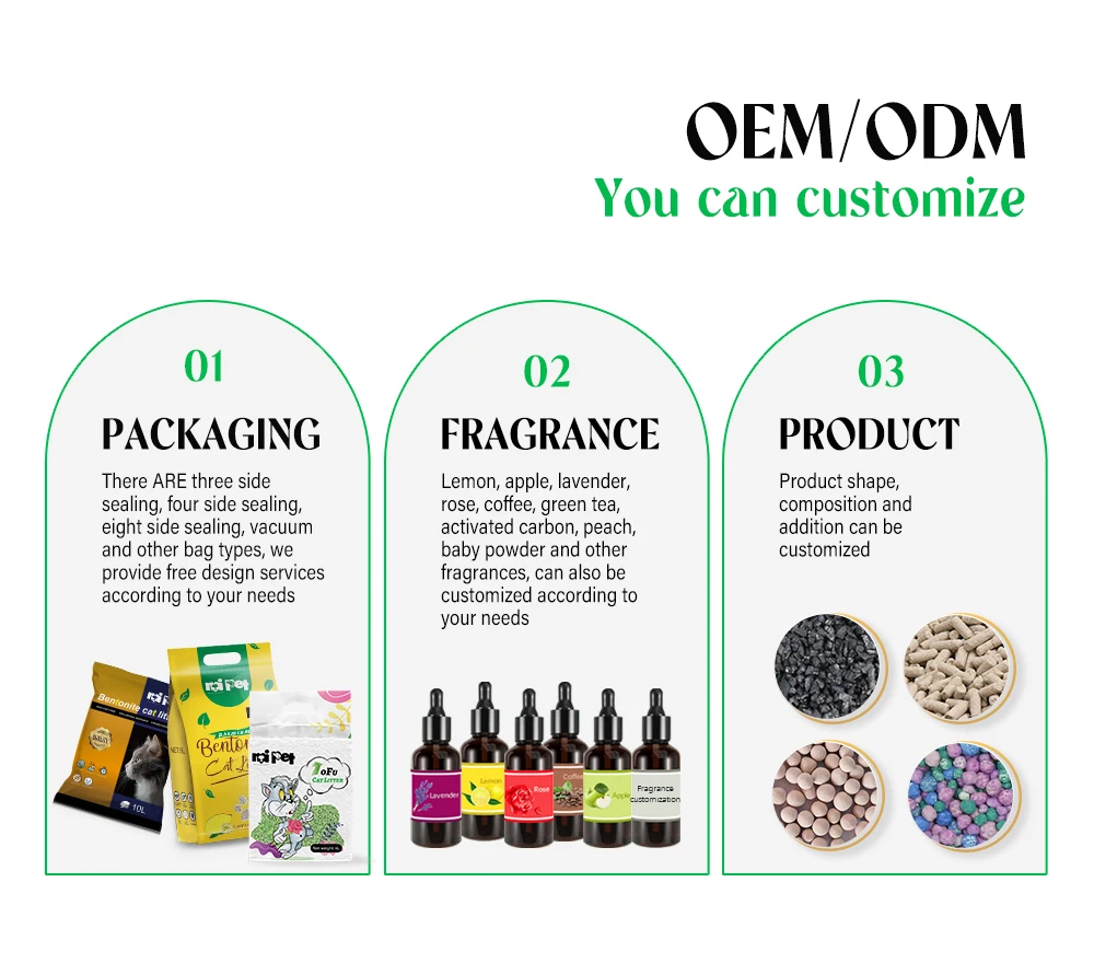 Cat Litter Factory Oem / Odm Coffee Scented Dust-free Strong Clumping ...