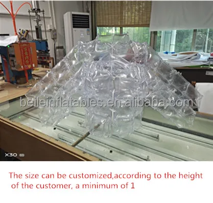 Factory Customized Pvc Blue Inflatable Down Jacket For Adult - Buy ...