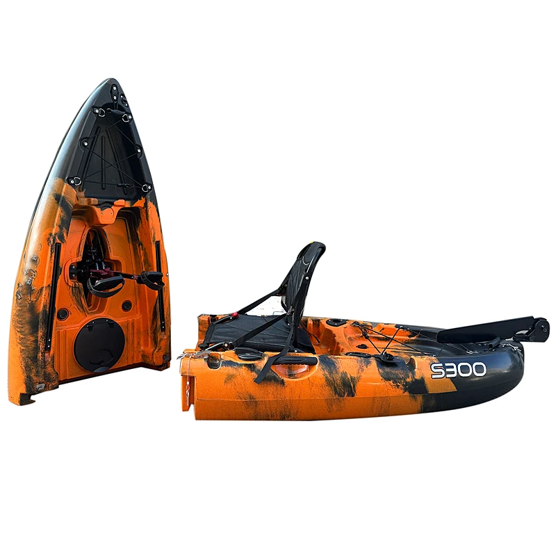 Modular Fishing Kayak Splicing Kayaks Two Section Pedal Drive Kayak For ...